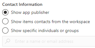 How to show a different contact for each report/dashboard within a ...
